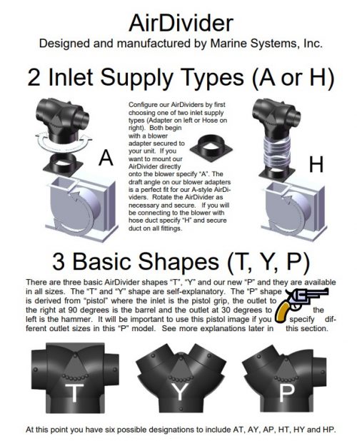 MSI Air Divider Adapter Y - Various Sizes - Flagship Marine
