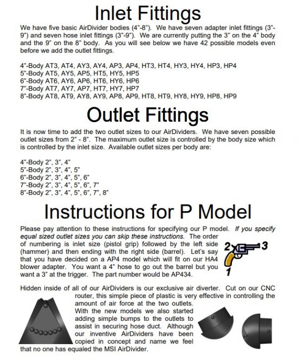 MSI Air Divider Adapter Y - Various Sizes - Flagship Marine