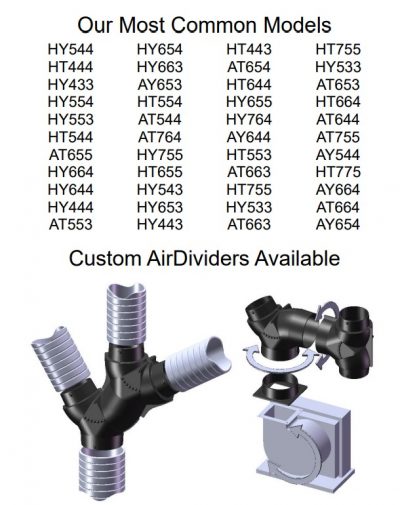 MSI Air Divider Blower Adapter T - Various Sizes - Flagship Marine